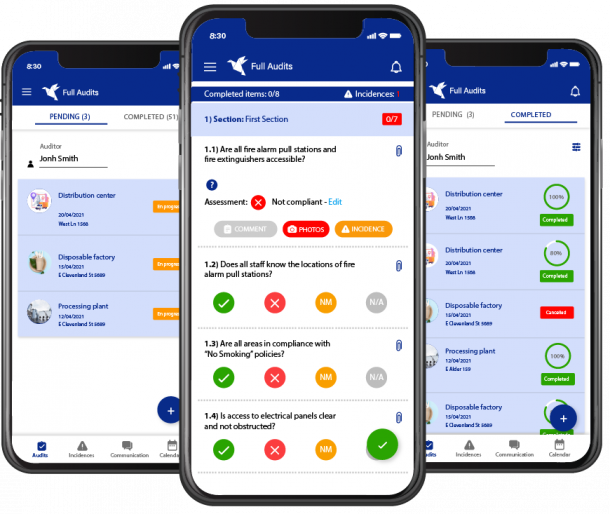 Audits and Inspection Software - ISO-BRC-FDA, Mobile APP | Full Audits